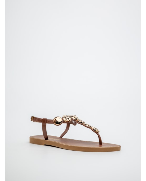 Sandália Rasteira Mandala Orgânica | Prego